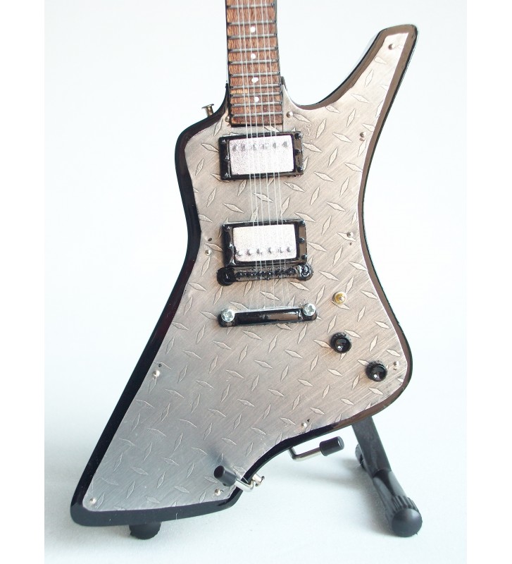 Guitare miniature Axe heaven - Explorer "diamond plate" James Hetfield ...